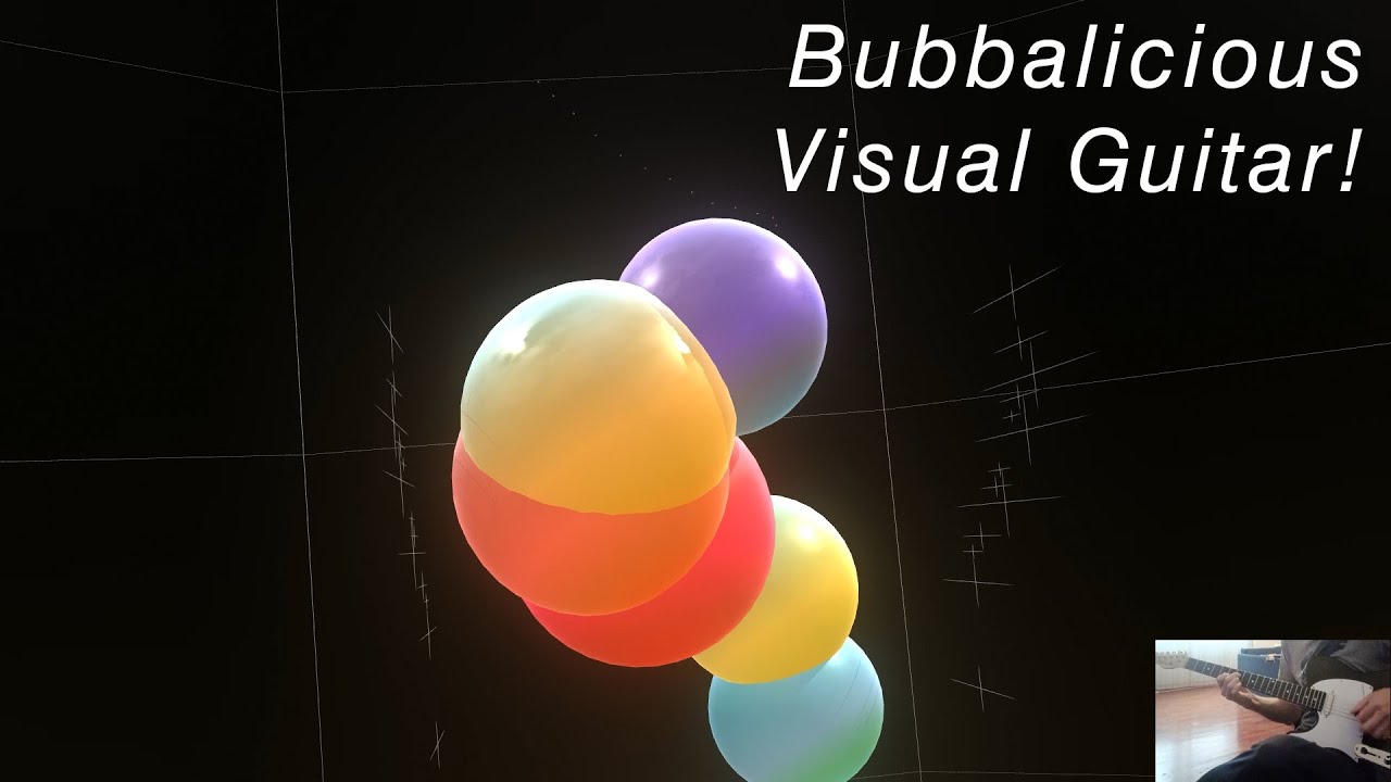 Bubbalicious Realtime Visuals For Jazz Guitar - YouTube