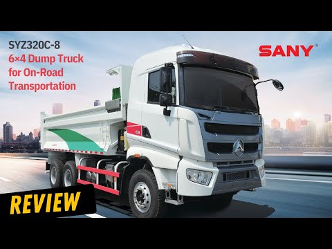 Review Dump Truck Sany SYZ320C-8 6X4 20T - YouTube