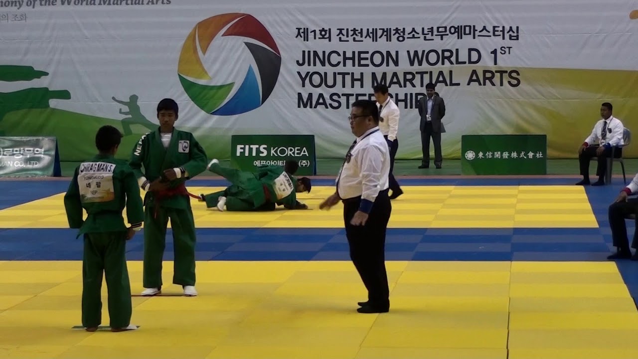 Jincheon World 1st Youth Martial Arts Masterships - Yongmudo - YouTube
