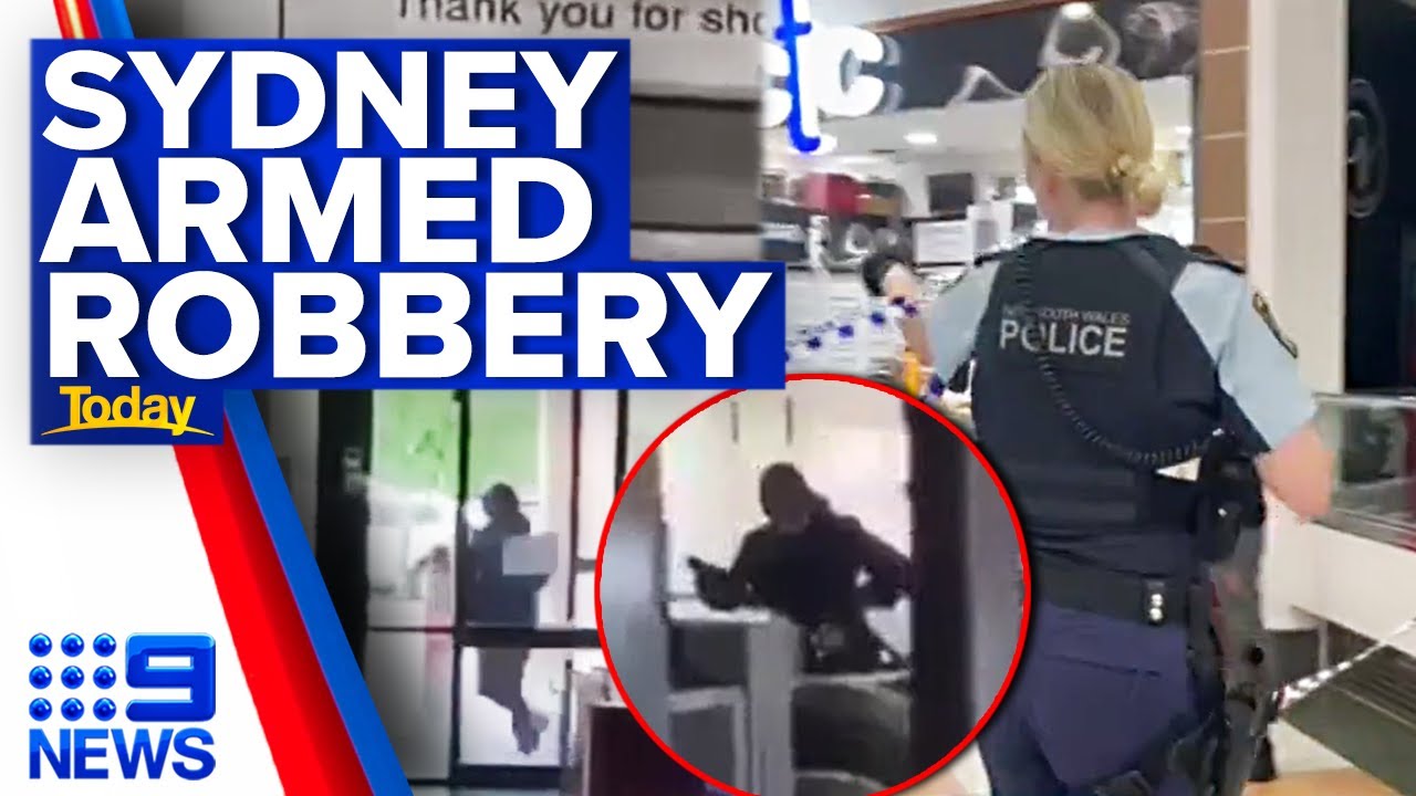 Shots fired in alleged armed robbery in Sydney mall | 9 News Australia ...