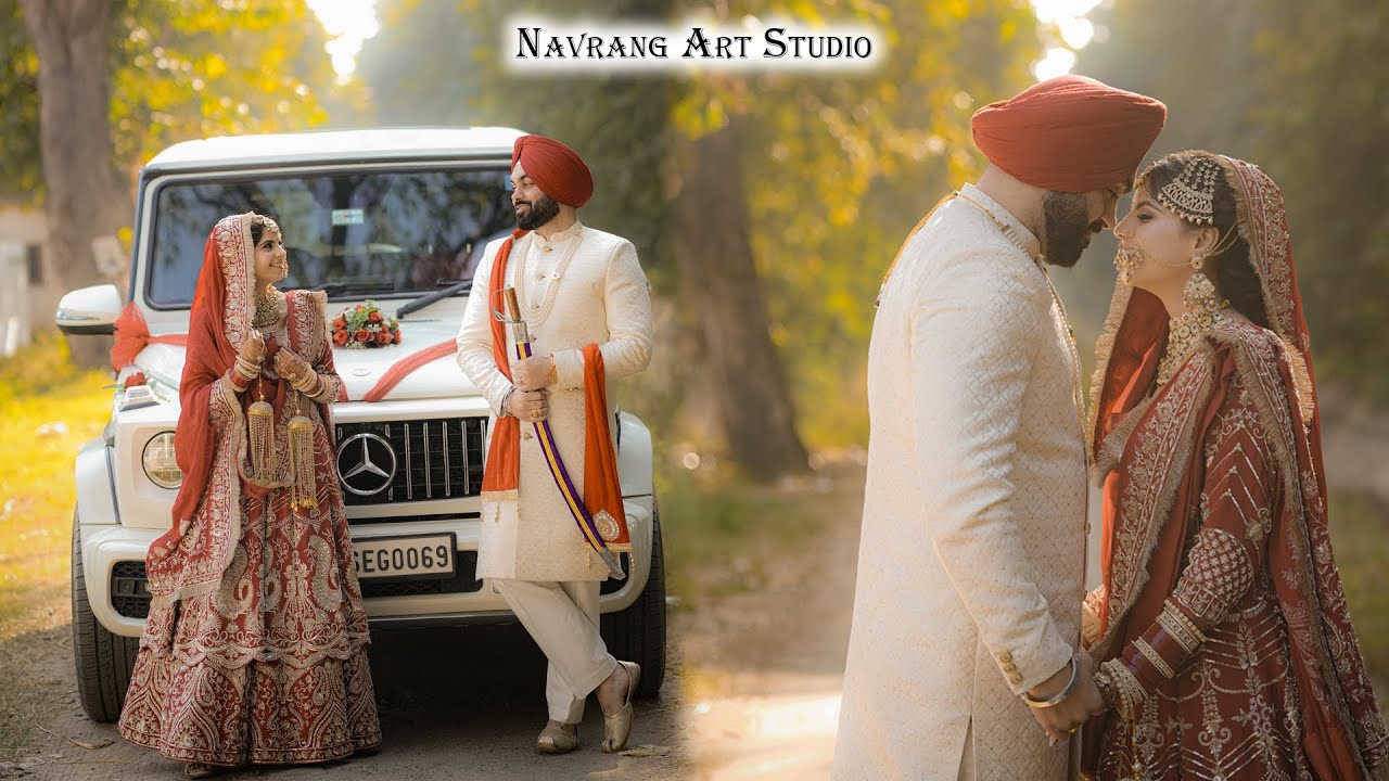 Simranjit Weds Gurpreet | Reception Party | Navrang Art Studio - YouTube