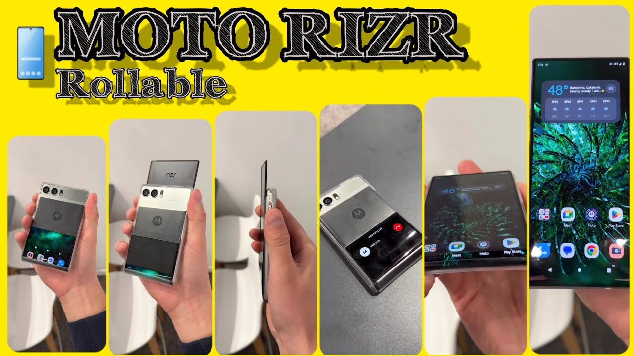 @motorolaus Rollable "Moto Rizr" is their concept phone shown at #MWC ...