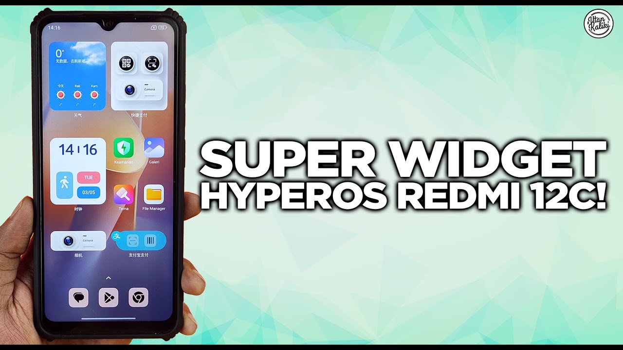 TERBARU! Super Widget HyperOS Redmi 12C! - YouTube