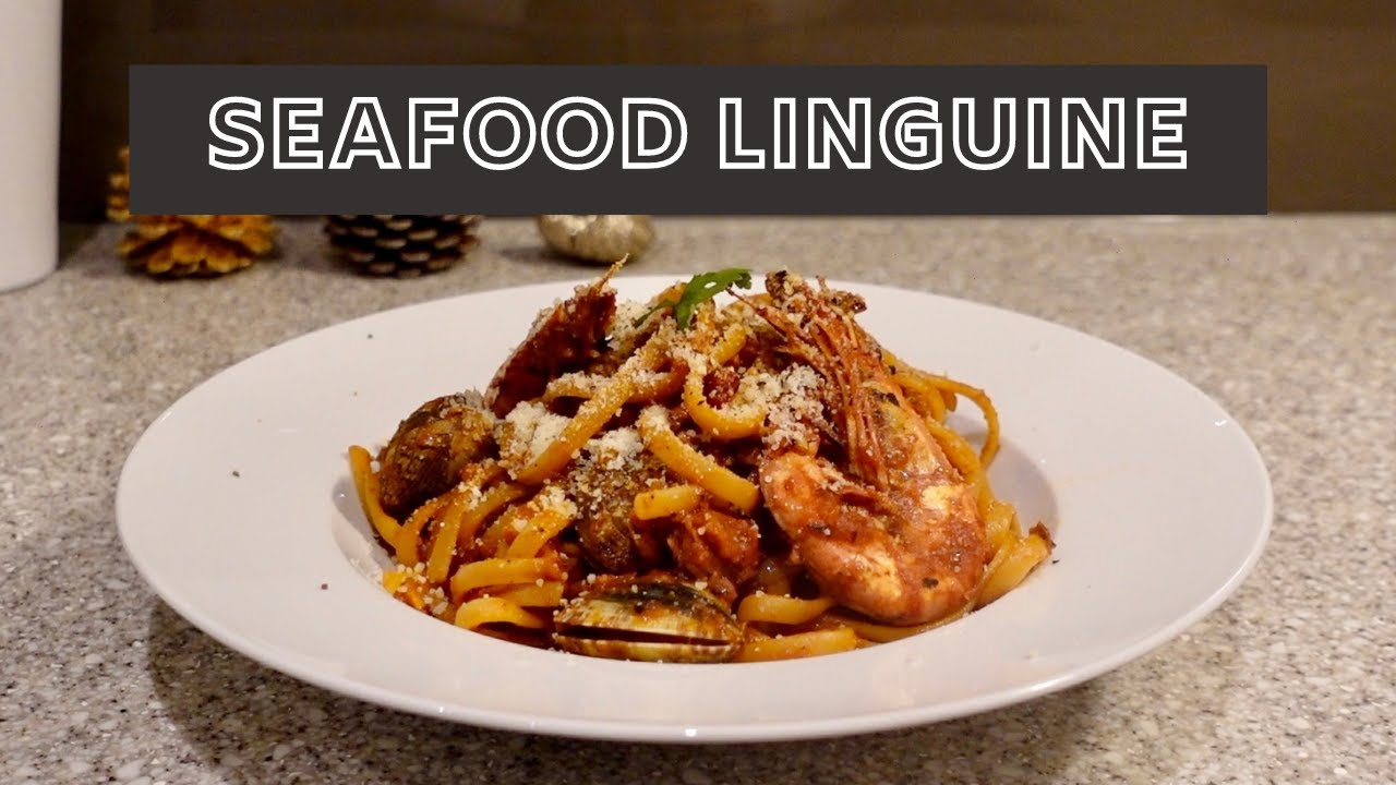 seafood linguine | linguine ai frutti di mare (fancy recipe) - YouTube