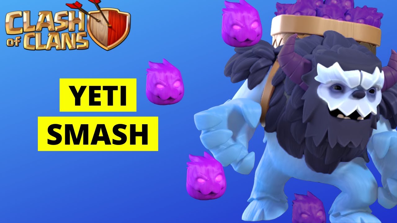 Yeti smash is powerful in TH 12 and 13 | Clash Of Clans - YouTube