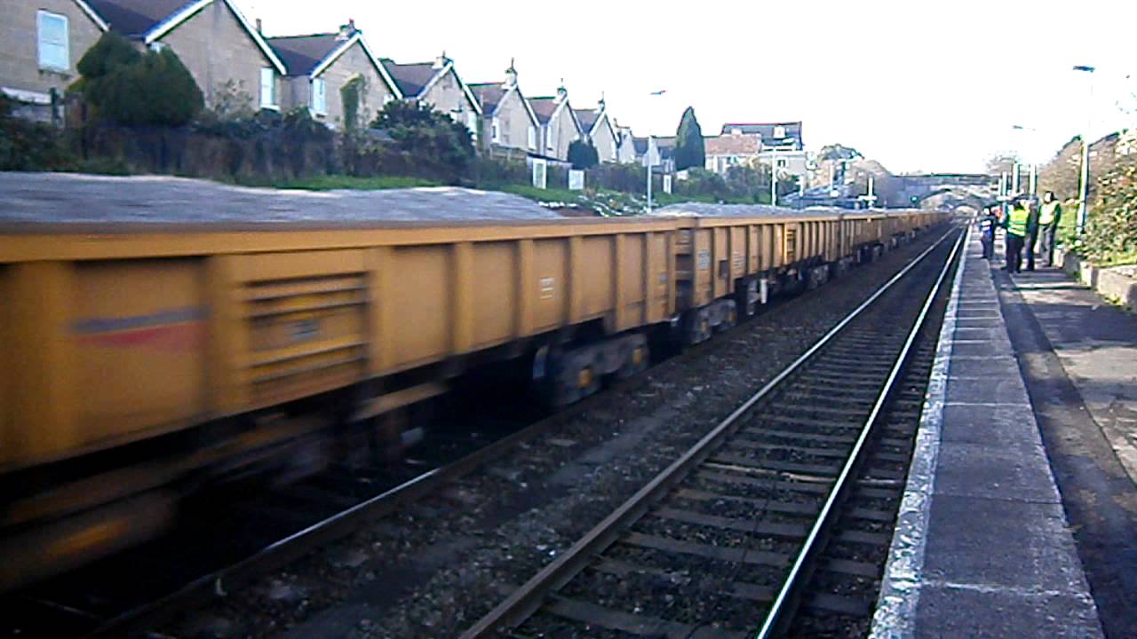 DB Schenker Class 66 no: 66177 Passing Oldfield Park Working A Enginers ...
