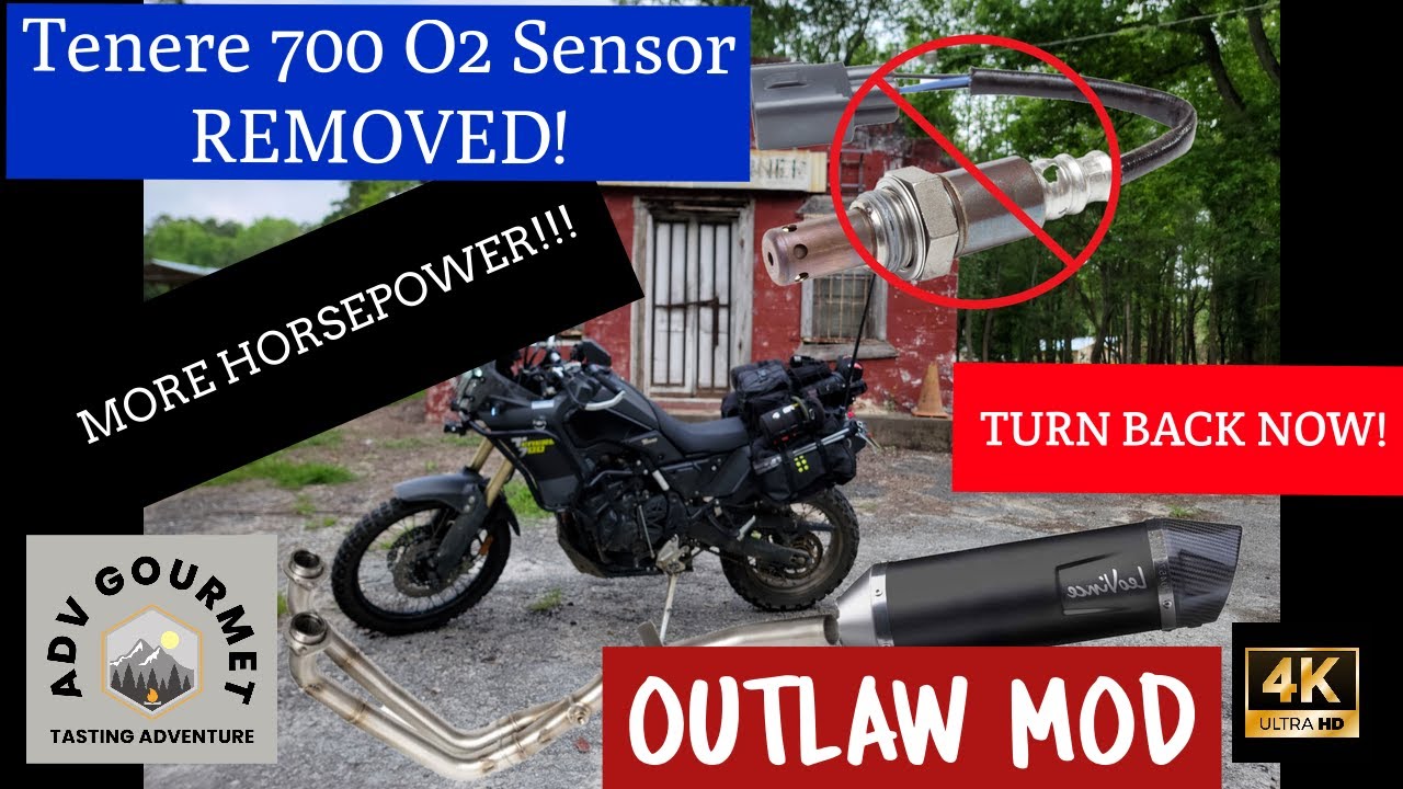 Tenere 700 | O2 Sensor REMOVED | OUTLAW MOD | More Horsepower! - YouTube