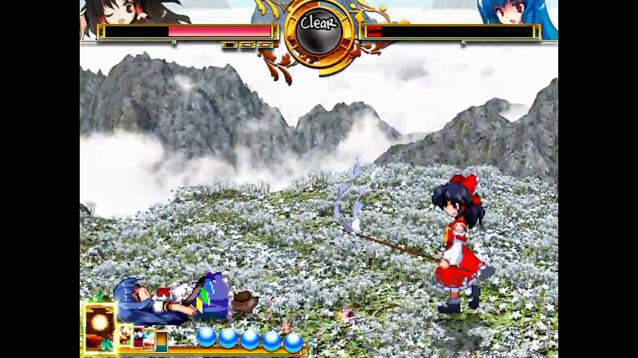 Touhou 10.5 - Scarlet Weather Rhapsody - Lunatic 1cc - Reimu - Part 2 ...