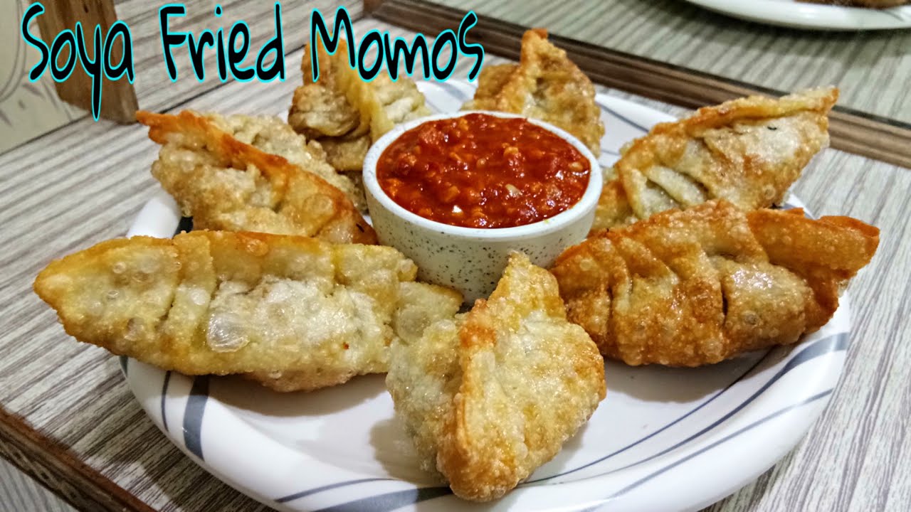 सोया फ्राई मोमोज रेसिपी | Fried Soya Momos Recipe | Fried Soyabean ...