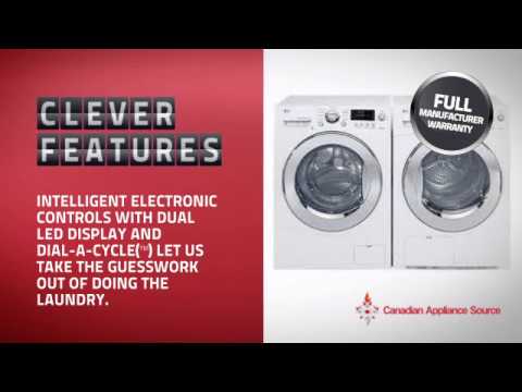 LG WM1355HW Compact Washer - YouTube