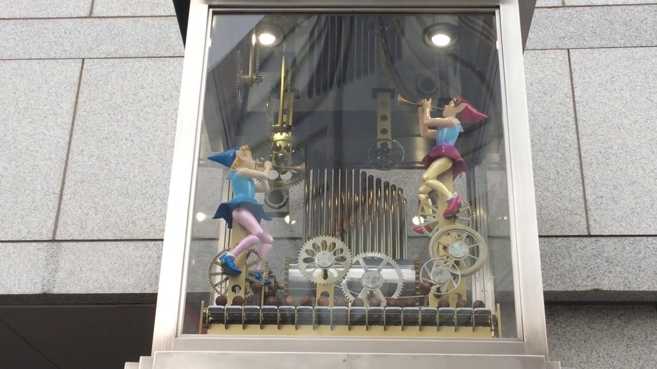 【時計レポNo.114】三井住友信託銀行 相模大野店(ユタカ産業)「Carillon Doll」 - YouTube