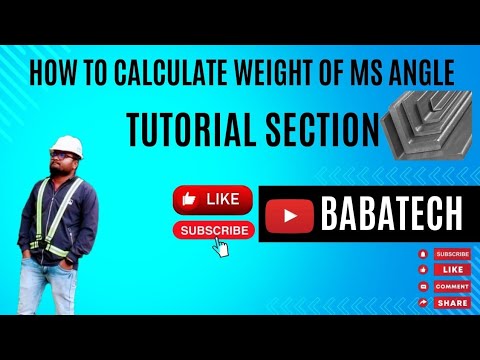 How to calculate weight of ms angle । ms angle ka weight kaise nikale ...
