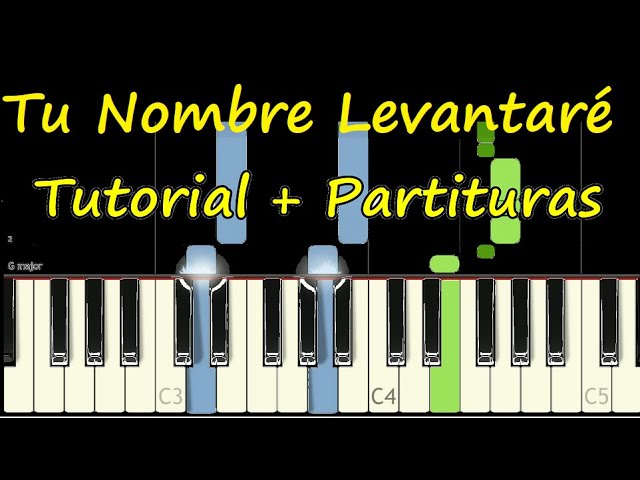 TU NOMBRE LEVANTARE Piano Tutorial Cover Facil + Partitura PDF Sheet ...