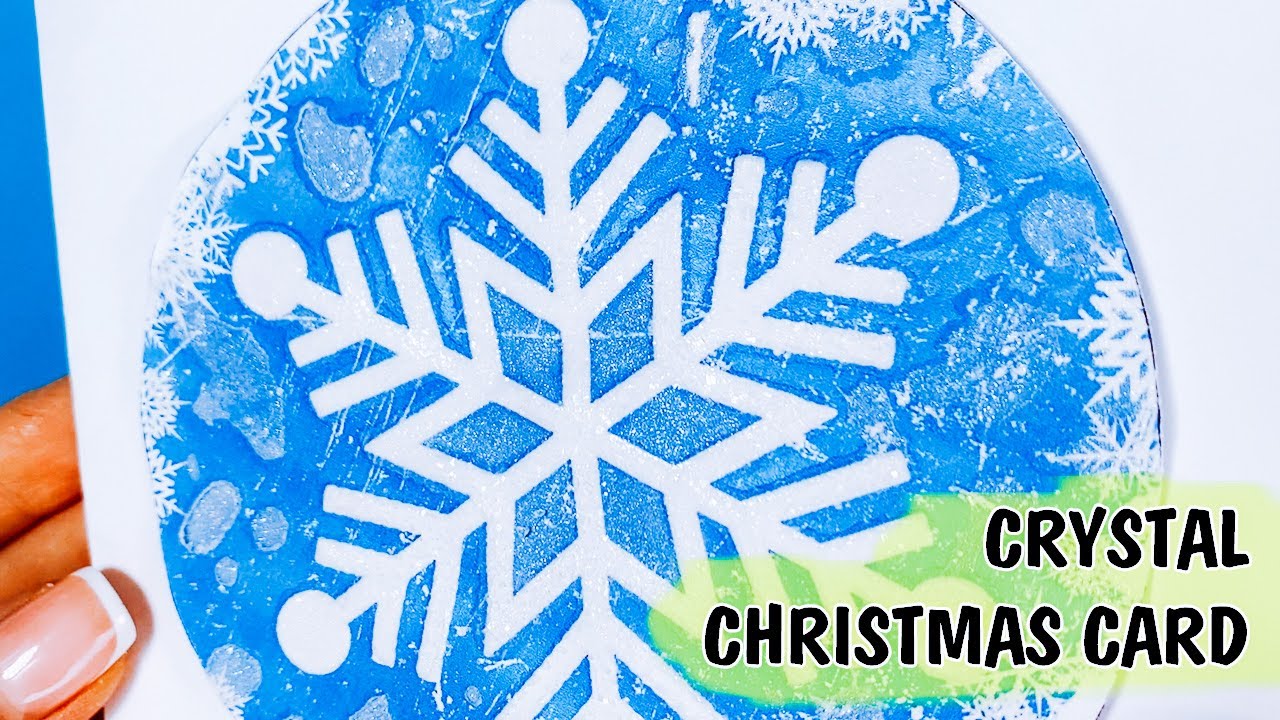 Salt crystal snowflake Science experiment | Crystal DIY Christmas card ...