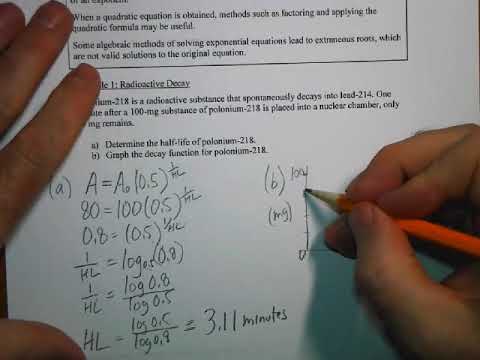 Advanced Functions - Techniques for Solving Exponential Equations - YouTube