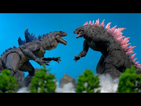 EVOLVED GODZILLA vs ZILLA (FULL CUT) Stop motion