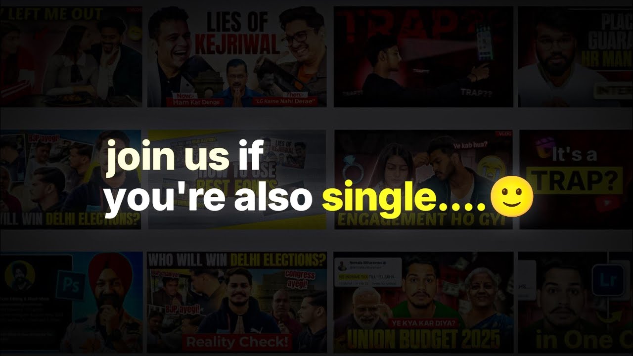 Aao Single Logg Join Karlo🙂 - Thumbnail Review: Valentine's Special😆 EP:30 - YouTube