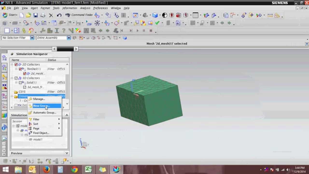 Solid from shell mesh - YouTube