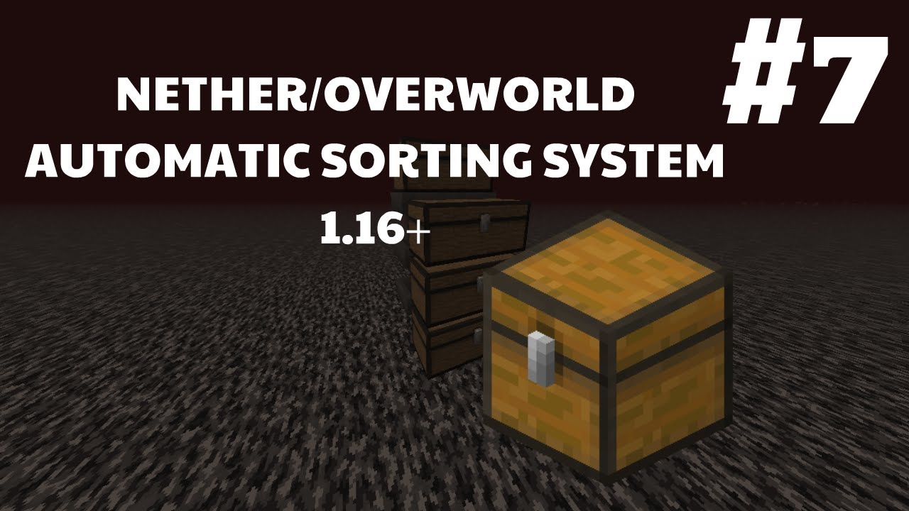 EASY AUTOMATIC SORTING SYSTEM for Minecraft 1.16+(WORKS IN NETHER ...