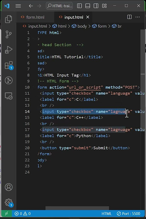 Html Input Checkbox In Tamil Html Htmlintamil Tutorial Html5tutorial Html5 Beginners