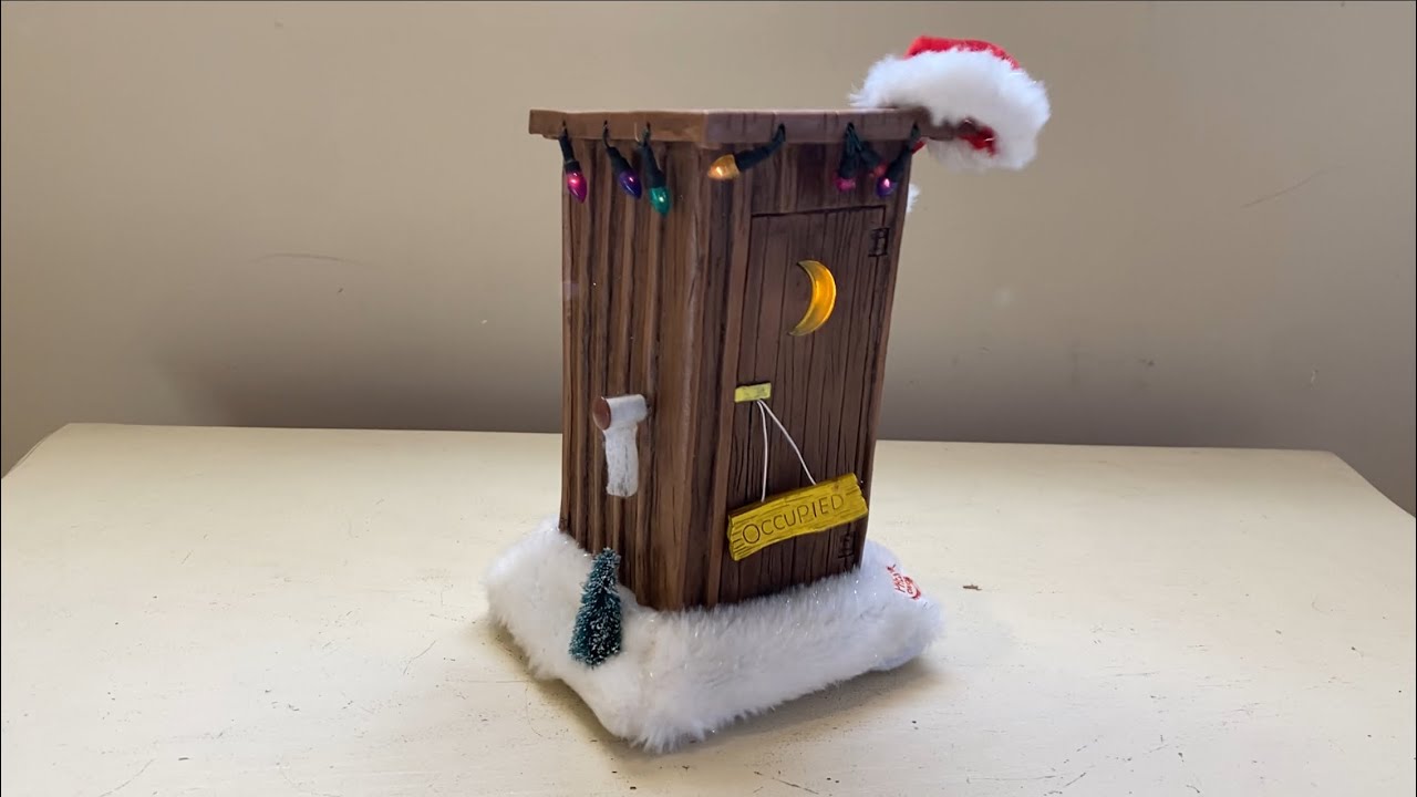 Gemmy 2009 Christmas Animated Santa Outhouse Talking Farting - YouTube
