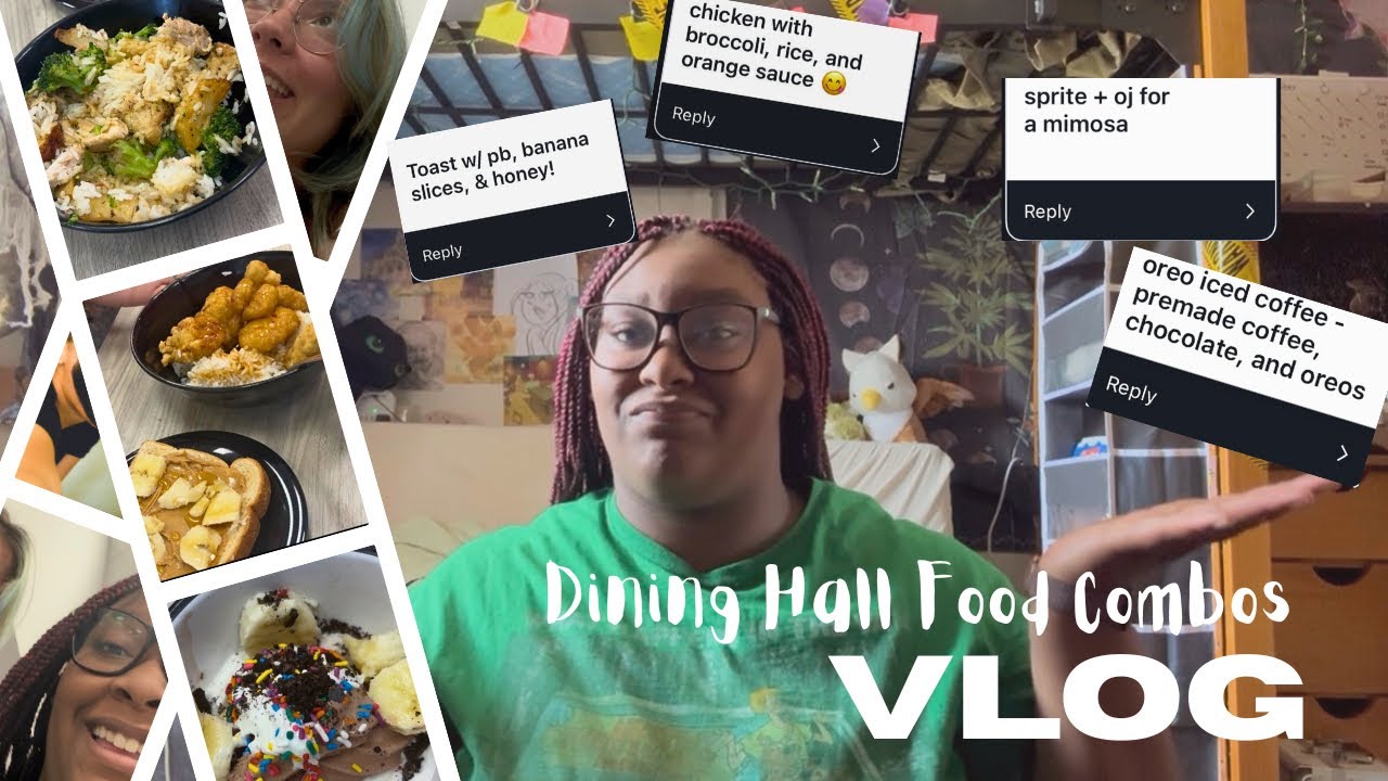 TRYING FOOD COMBOS AT WATTY DINING HALL | college freshman edition ...