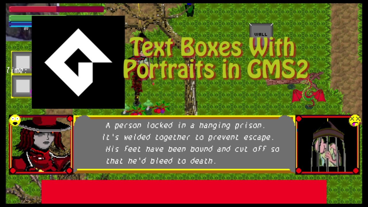 Text box portraits in GMS2 - YouTube