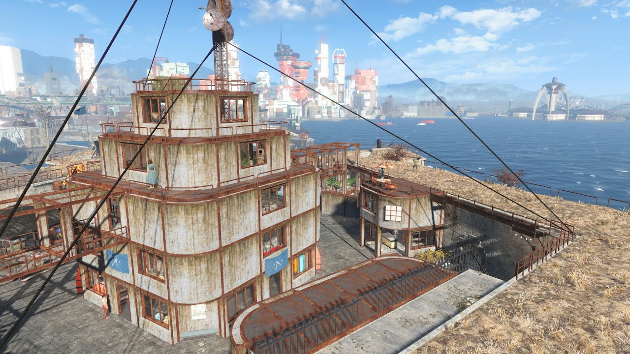 Fallout 4 - THE CASTLE 2.0 - Settlement build tour - NO MODS - YouTube