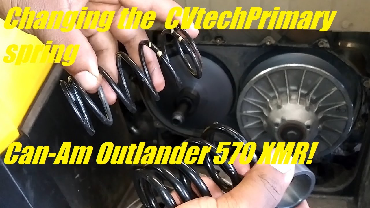 Changing the primary spring on a Can Am Outlander! CVTech - YouTube