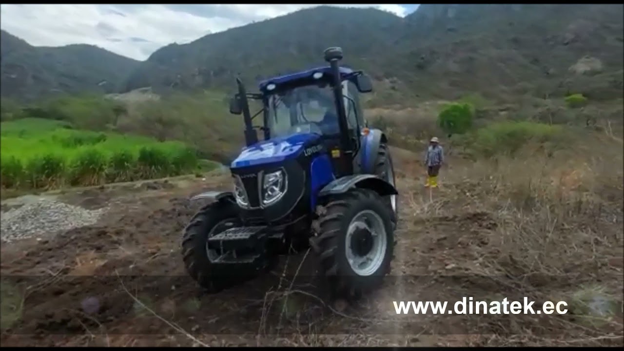 TRACTOR LOVOL TD1104 + ARADO - YouTube