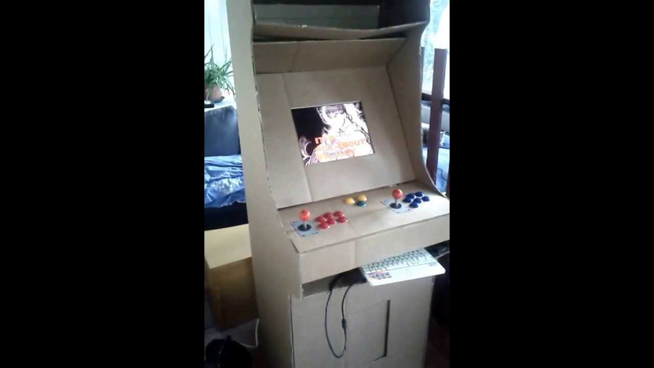 borne arcade en carton