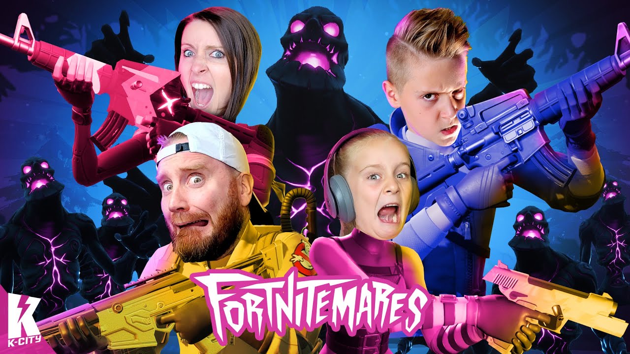 K-City Family vs 1,000 Zombies (Fortnitemares Part 1!) - YouTube