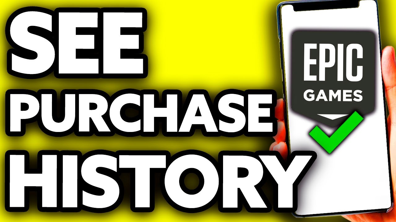 How To See Epic Games Purchase History (2025) - YouTube