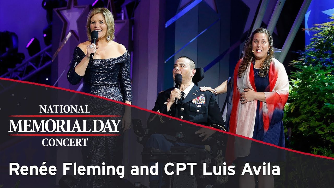 Renée Fleming & Captain Luis Avila performing on the 2017 National ...