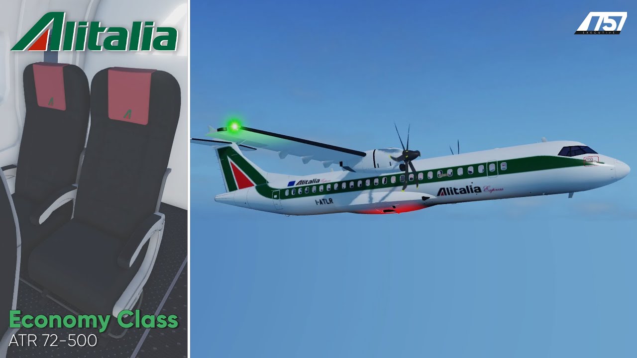 ROBLOX | Alitalia | Economy Class | ATR 72-500 - YouTube