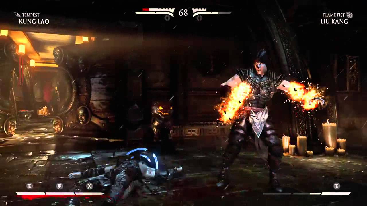 Mortal Kombat X Revenant Kung lao vs Revenant Liu kang gameplay - YouTube