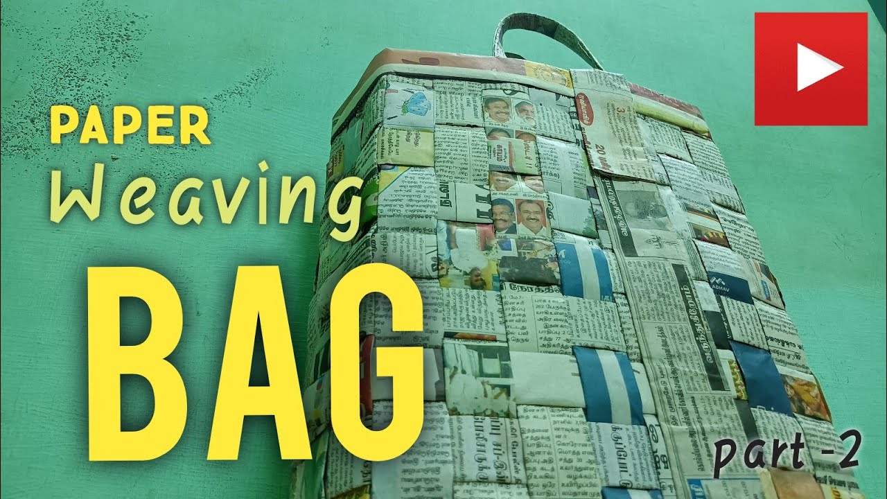 Paper weaving bag 🗞️part-2 ️@sarveshcreativeideas2221 - YouTube