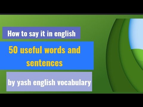 How to say it in english ll daily useful words and sentences #english ...