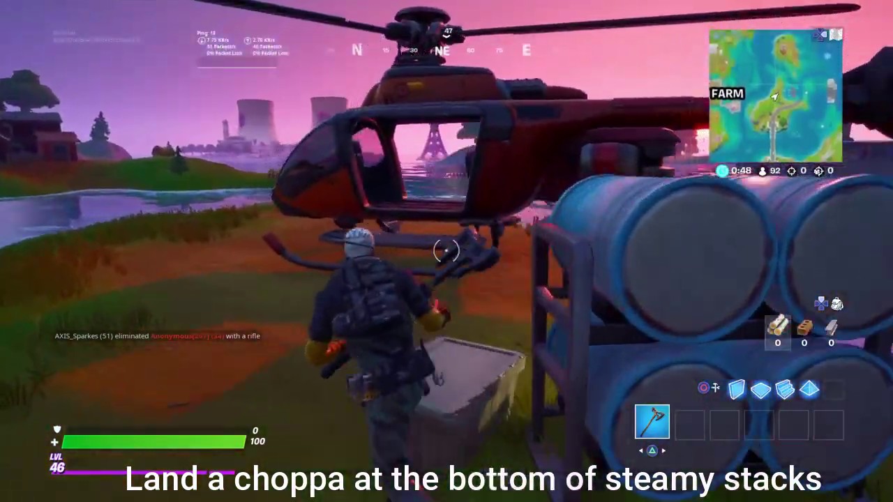 land a choppa at the bottom of a steamy stack - YouTube