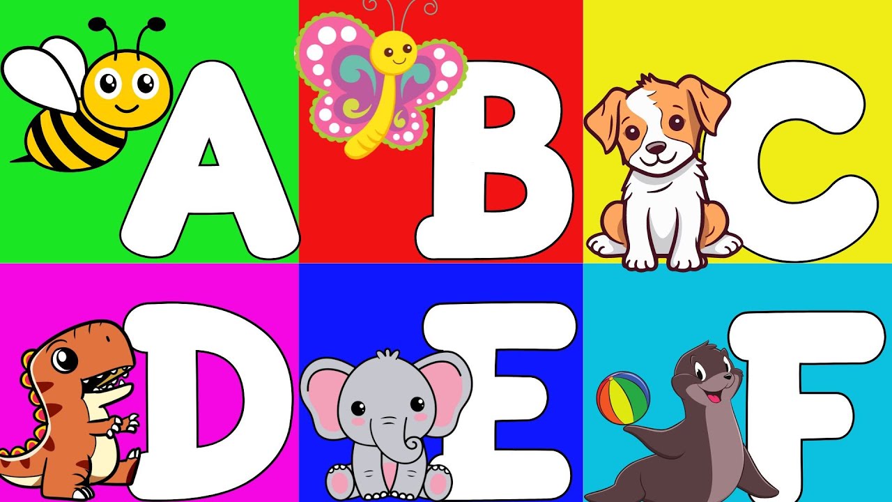 ABC - Alfabeto ilustrado para crianças - Aprender a ler e escrever ...