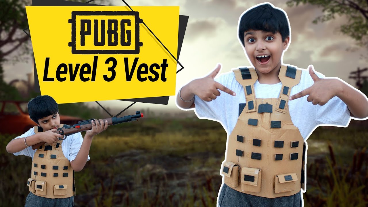 How to make PUBG Level 3 Military Vest from Cardboard | PUBG Vest DIY ...