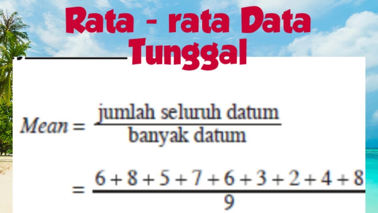 Rata-rata Data Tunggal - YouTube