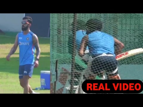 Virat Kohli started net practice at Nagpur before IndvsAus1st Test,Team ...