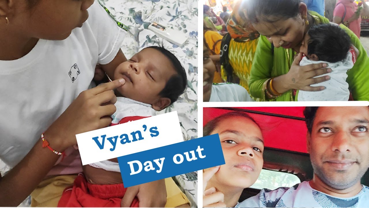 Baby's Day Out || Vyan's First Outing to Temple 😍 - YouTube