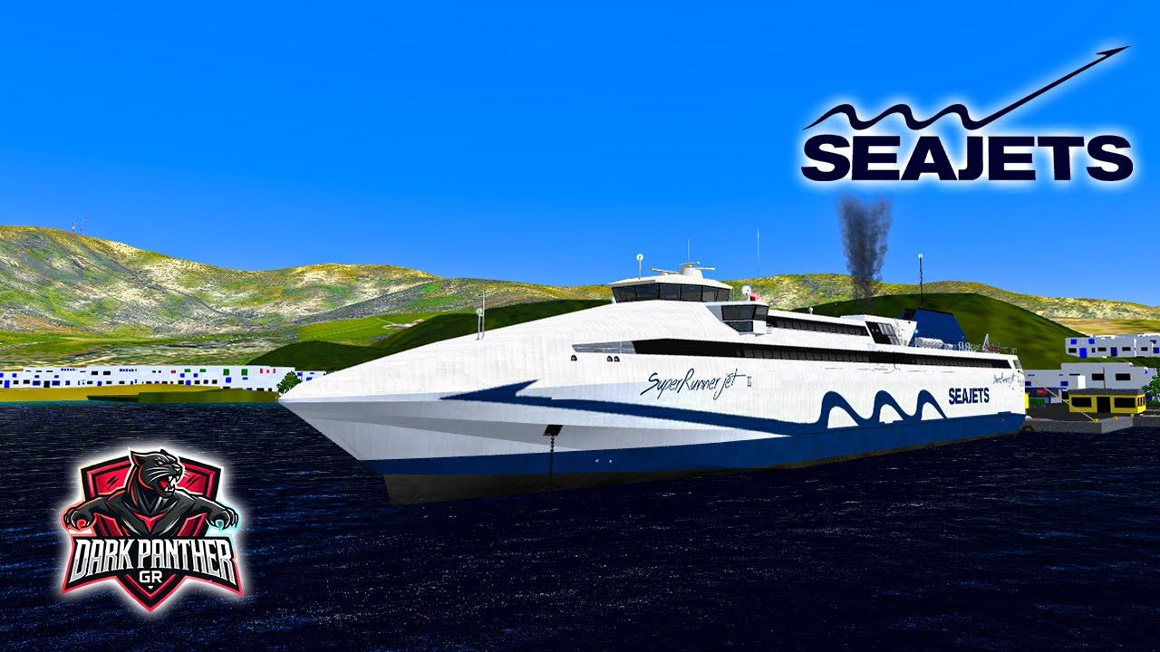 Virtual Sailor NG || Fast Arrival of Superrunner Jet 2 at Andros Port ...