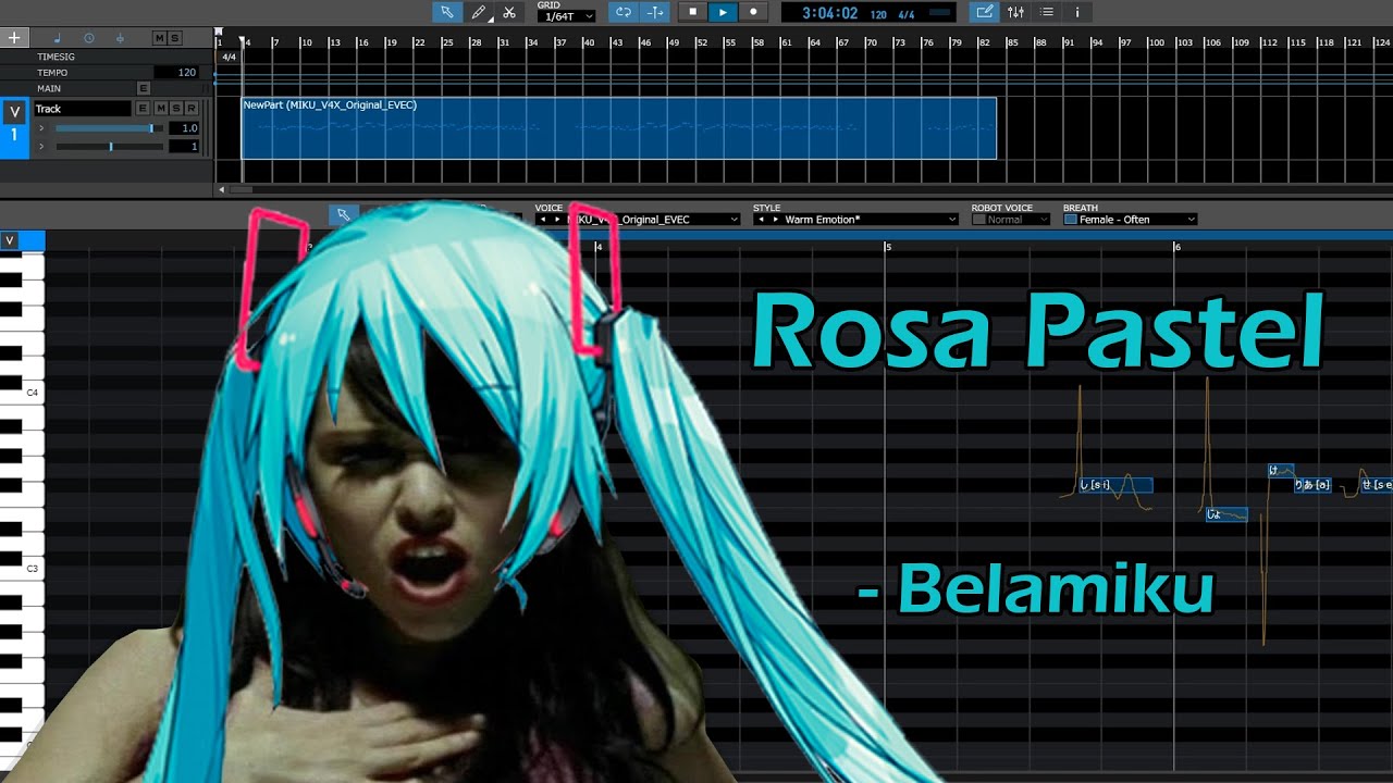 Rosa Pastel - Hatsune Miku [Vocaloid 6] - YouTube