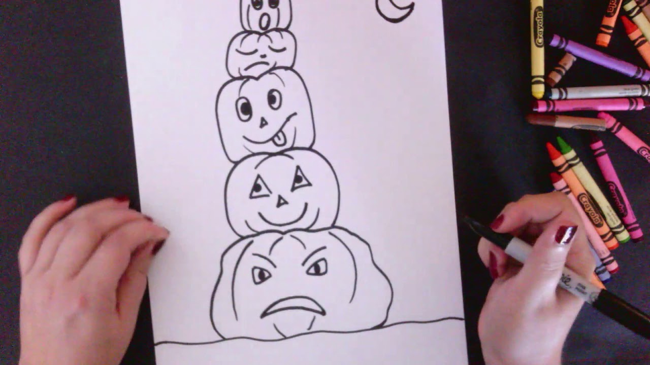 Stack of Jack O' Lanterns - YouTube