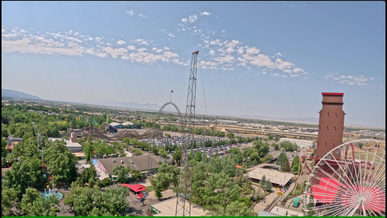 West Facing POV | "Rocket: Blast Off" Launch Tower Ride | Lagoon ...