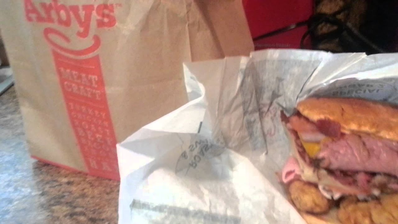 Meat Mountain sandwich from Arby's - YouTube
