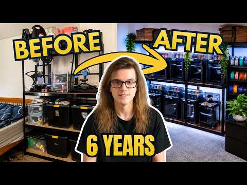 Complete 3D Printing Workspace Tour | 6 Years of Work Shown